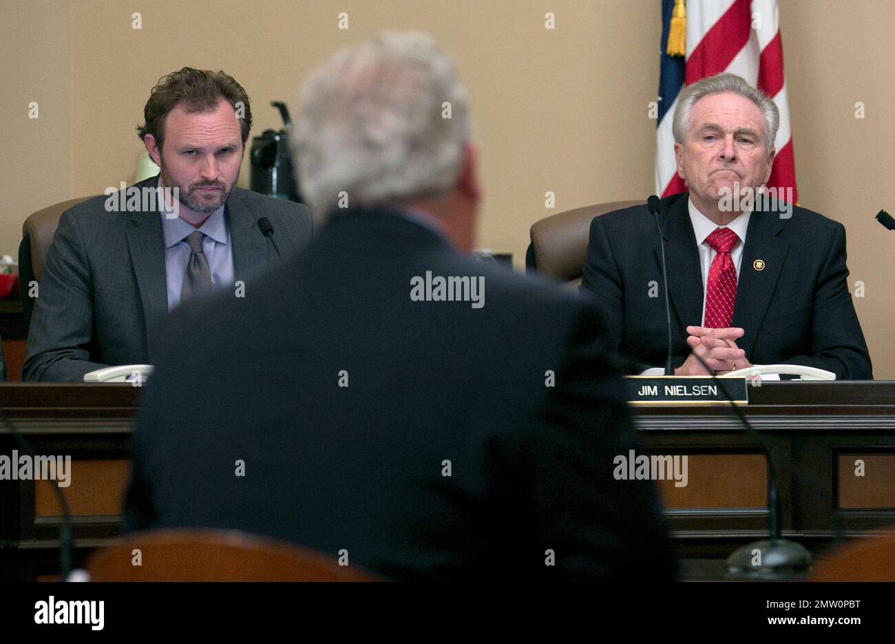Assemblyman James Gallagher, R-Yuba City, left, and Sen. Jim Nielsen, R ...