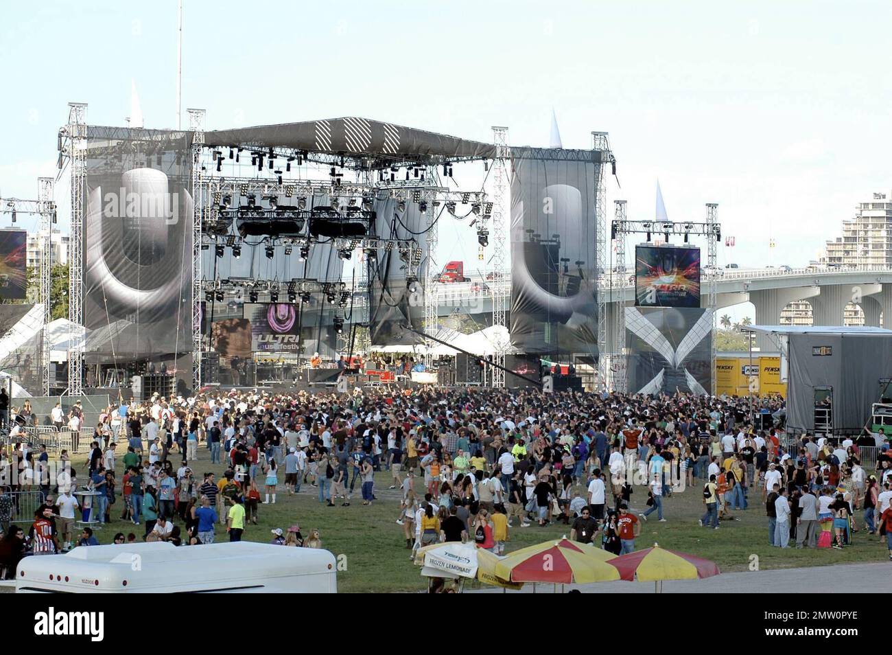 The Ultra Music Festival in Bicentennial Park. Miami, FL. 3/28/08 Stock ...