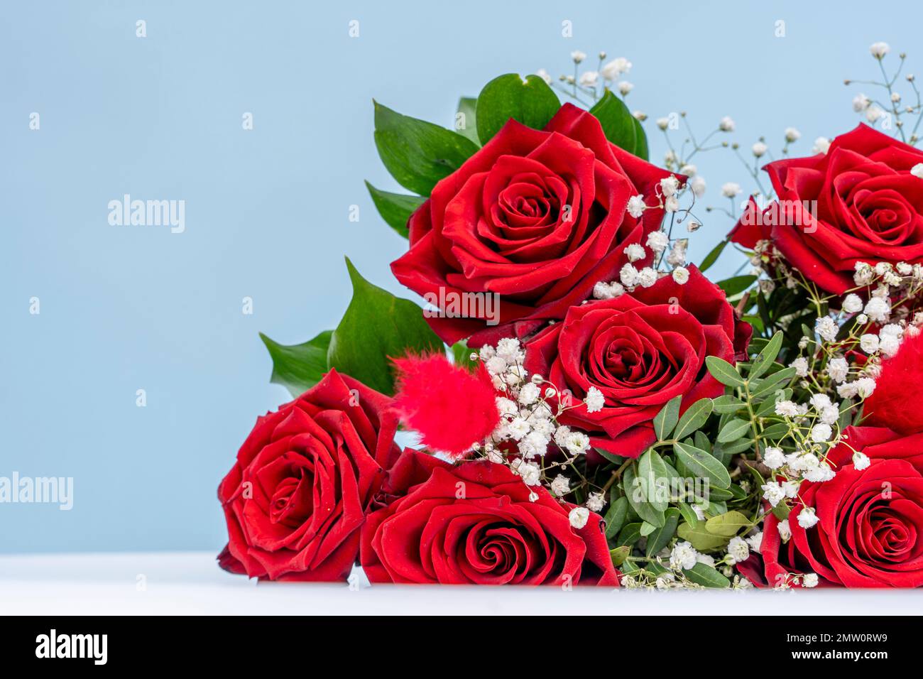 beautiful bouquet of fresh red roses. Congratulations on Mother's Day ...