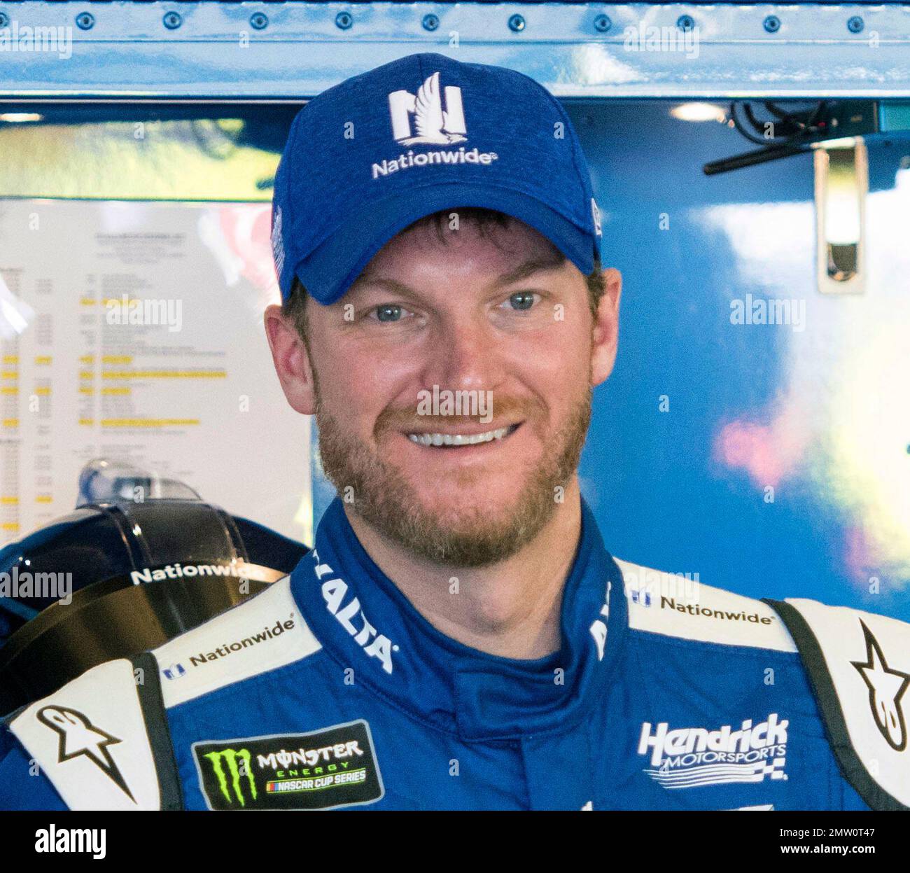 FILE - In this March 3, 2017, file photo, Dale Earnhardt Jr. smiles in ...