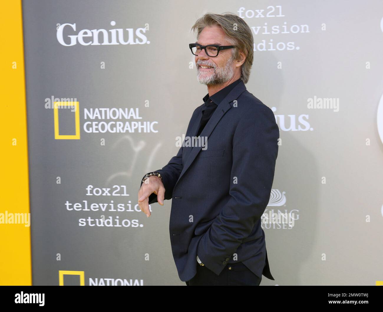 Harry Hamlin arrives at the LA Premiere of "Genius" at the Fox Theatre ...