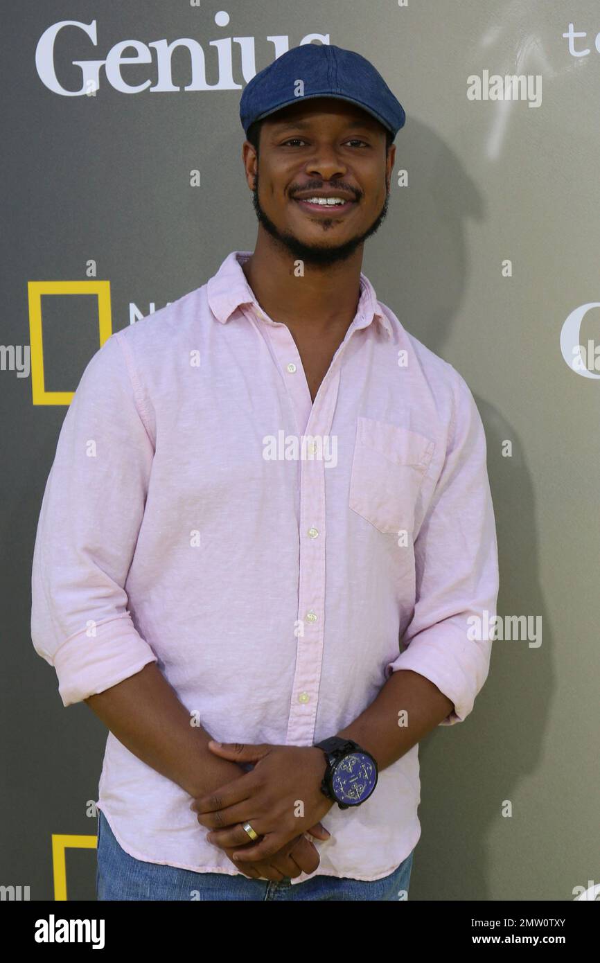 Arjay Smith arrives at the LA Premiere of "Genius" at the Fox Theatre ...