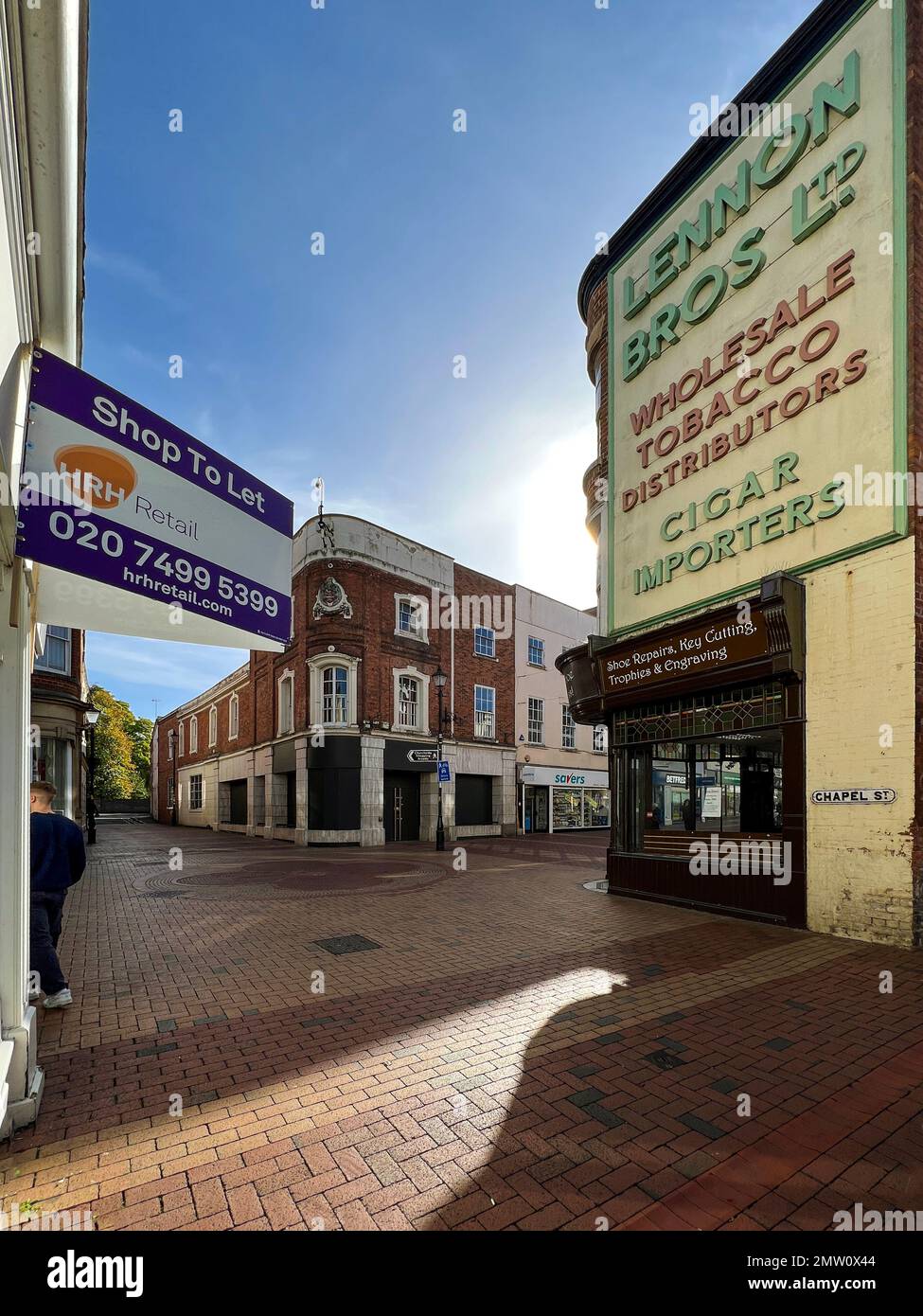 Rugby High Street, once busy with shoppers is now looking empty of ...