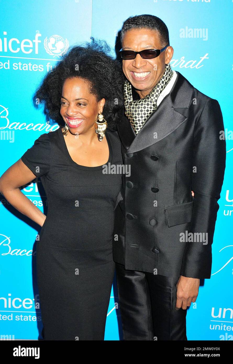 Rhonda Ross and B Michael pose on the blue carpet at the 7th annual ...