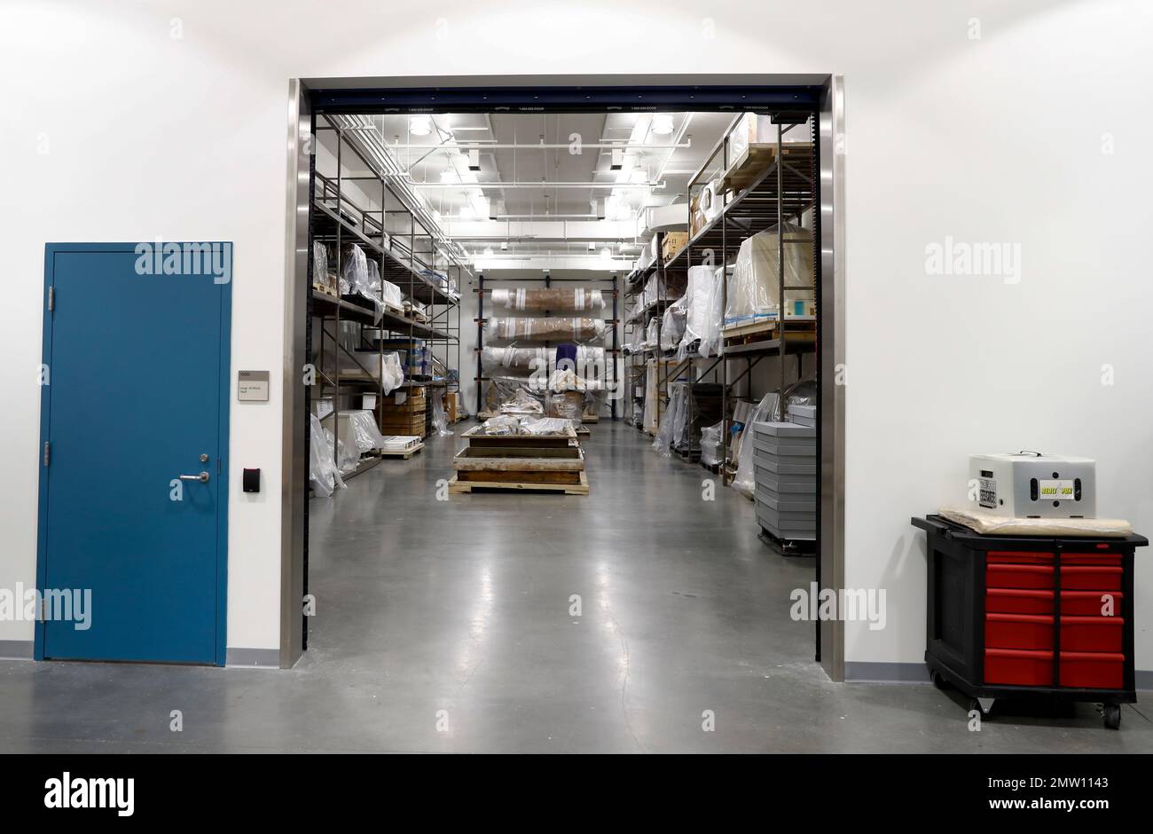 The Large Artifacts Vault is seen at the U.S. Holocaust Memorial Museum ...