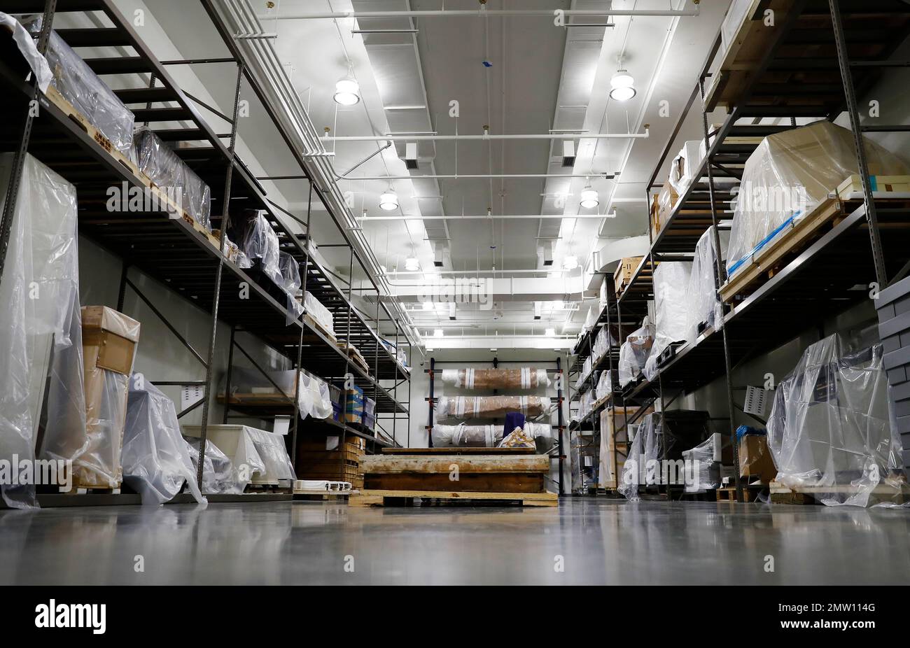 The Large Artifacts Vault is seen at the U.S. Holocaust Memorial Museum ...
