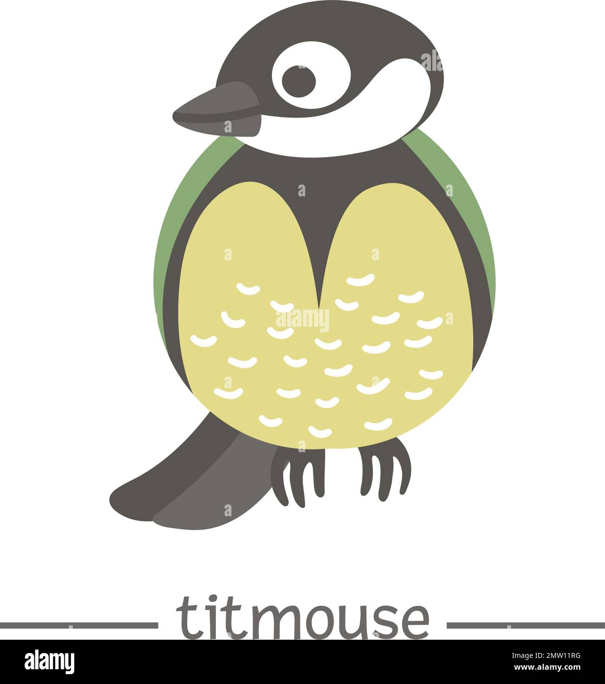 Bird titmouse Stock Vector Images - Alamy