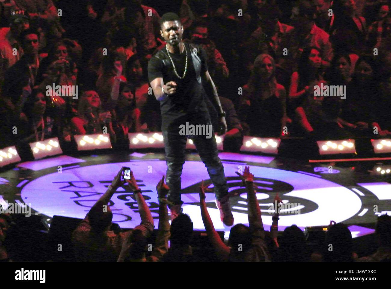 Usher performs live onstage during the 2012 iHeartRadio Music Festival ...