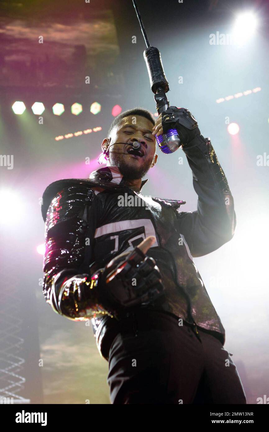 Usher performs live in concert at the O2 Arena in London, UK. 2/2/11 ...