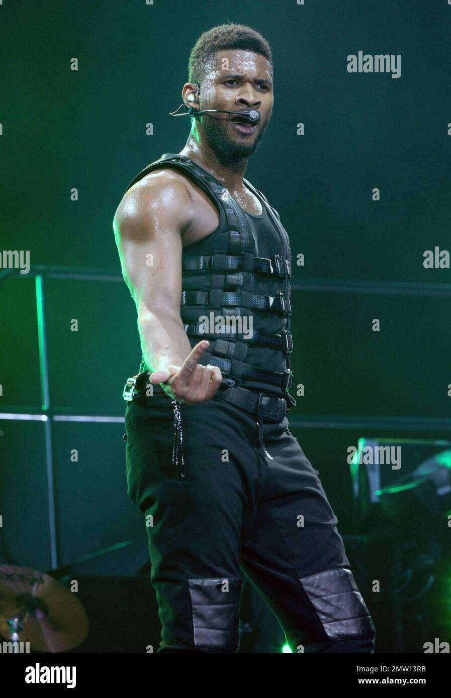 Usher performs live in concert at the O2 Arena in London, UK. 2/2/11 ...
