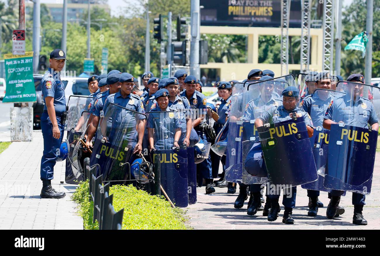 Philippine National Police Civil Disturbance Unit prepares to reinforce ...