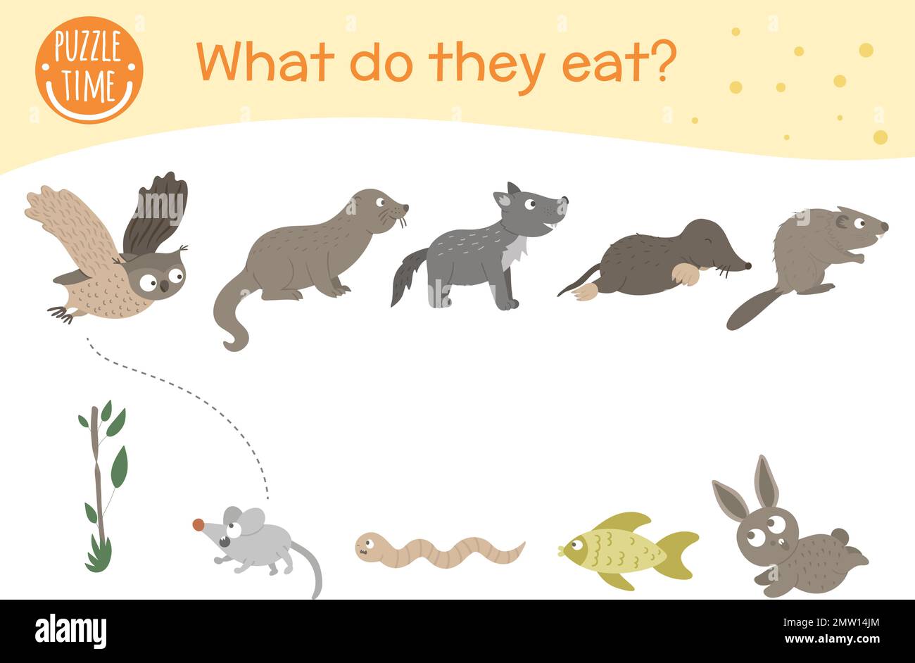 What Do They Eat Matching Activity For Children With Animals And Food What Do They Eat Matching Activity For Children With Animals And Food