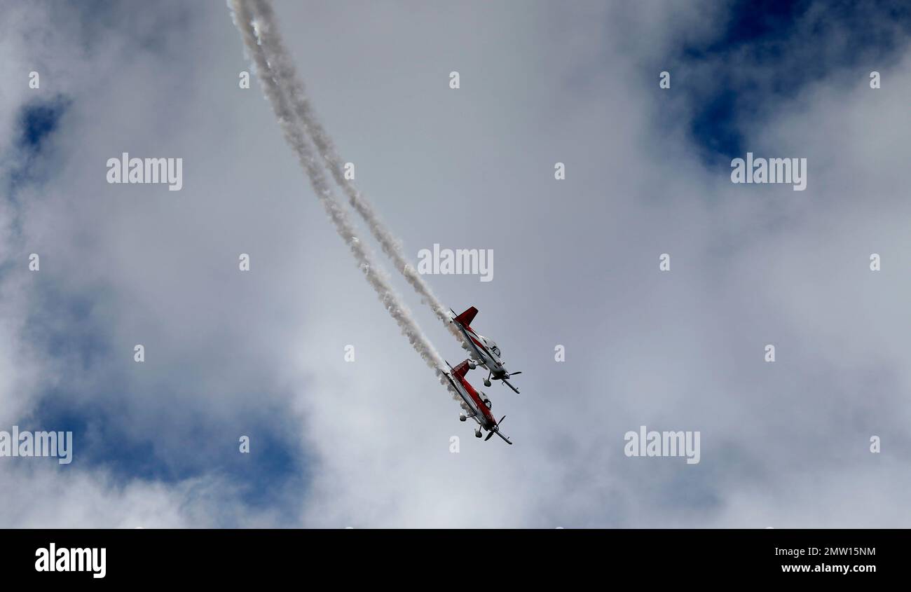 Redline Airshows pilots Ken Rieder and Jon Thocker perform twin Van's ...
