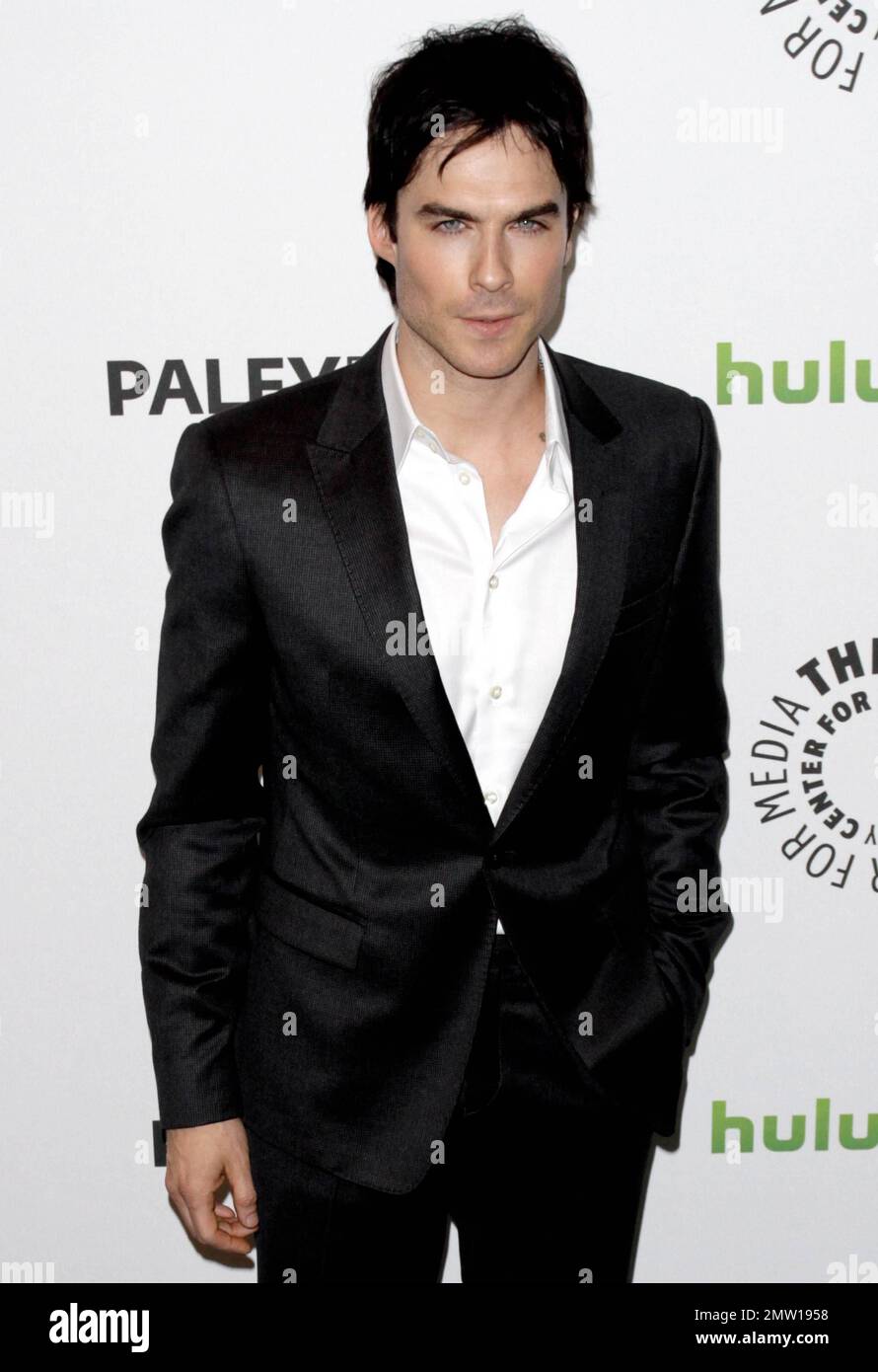 Actor Ian Somerhalder arriving at Paleyfest 2012 at the Saban Theatre ...