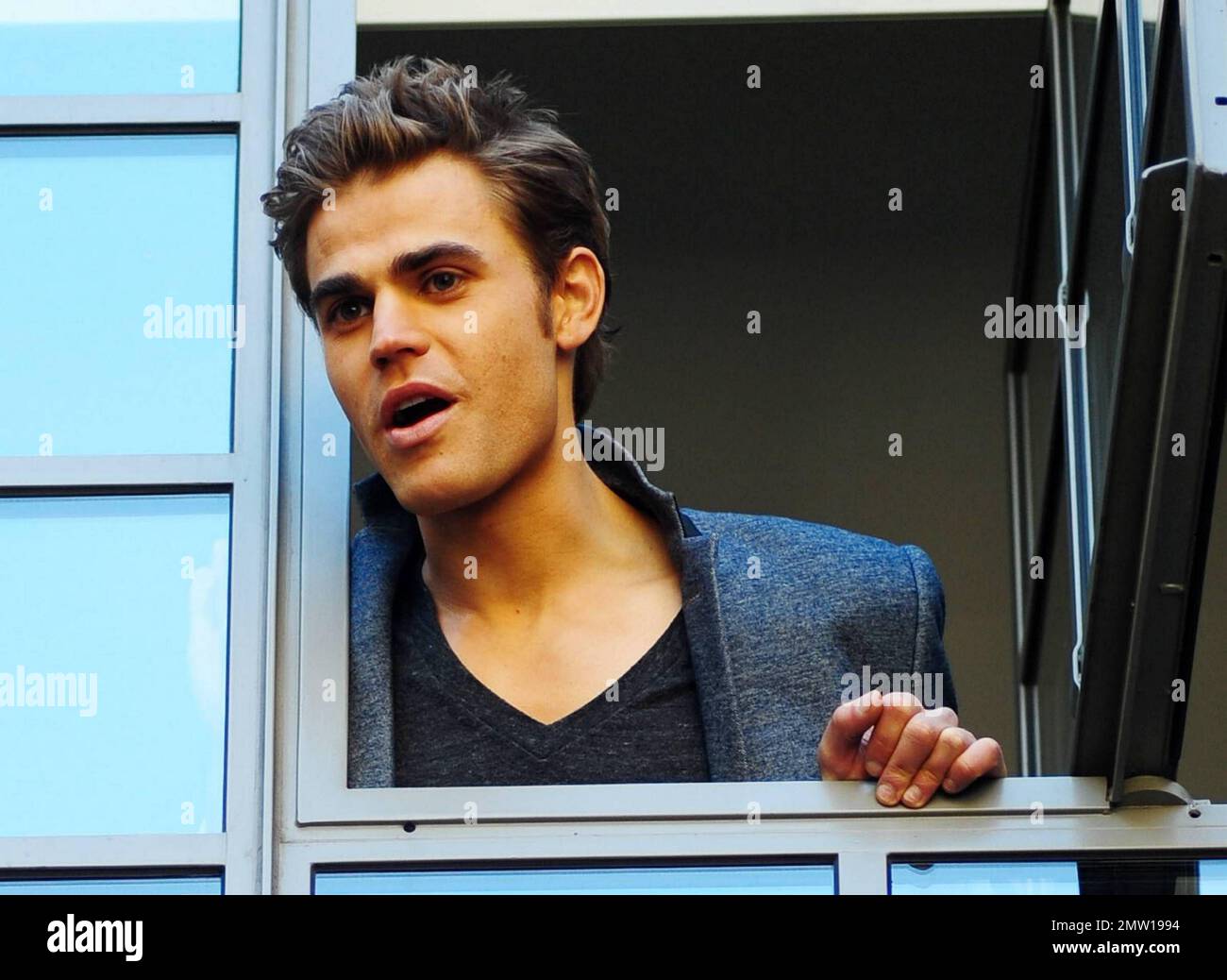 Paul Wesley of the American CW television series "The Vampire Diaries ...