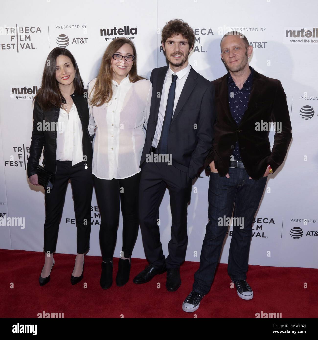 Actress Claudia Gusmano, from left, Director Marta Savina, Actor Carlo ...