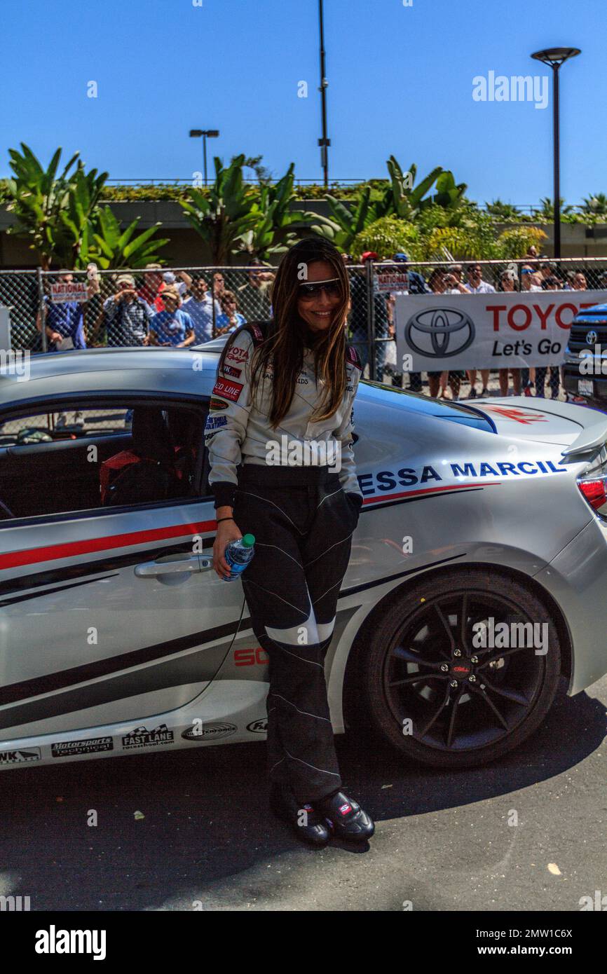 American actress Vanessa Marcil at the 2014 Toyota Celebrity/PRO Race ...