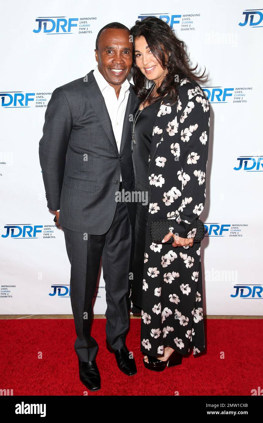 Sugar Ray Leonard, left, and Bernadette Robi attend the JDRF LA's 14th ...