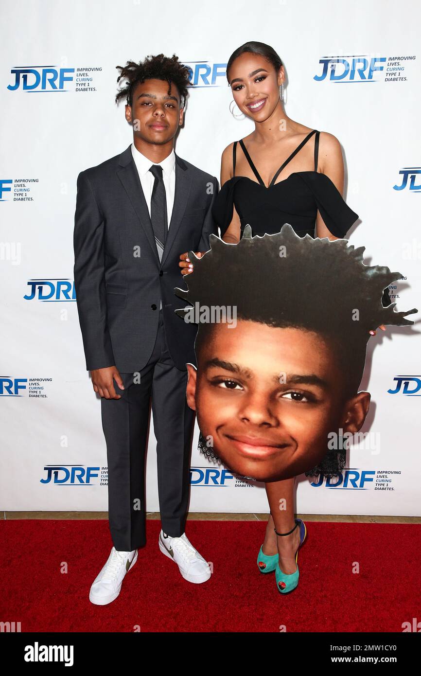 Max Harris, left, and Bella Harris attend the JDRF LA's 14th Annual ...