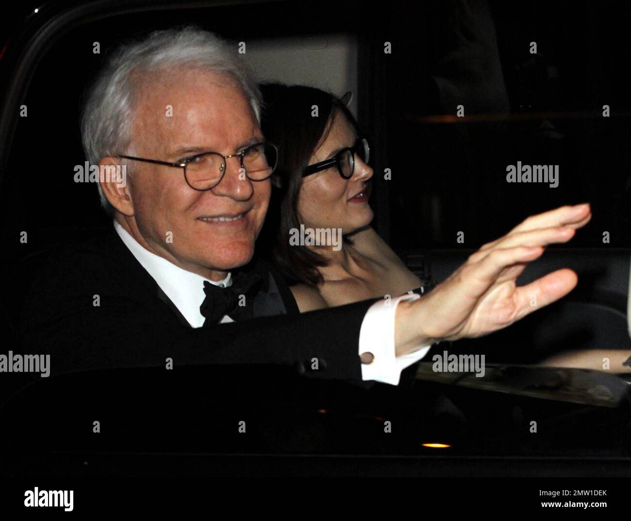 Steve Martin attends the "Vanity Fair" Oscar Party at the Sunset Towers ...