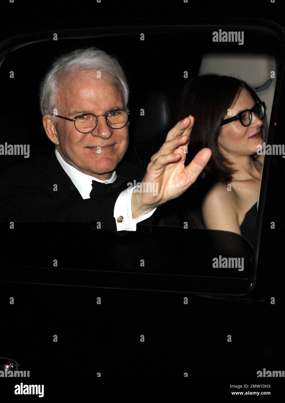 Steve Martin attends the "Vanity Fair" Oscar Party at the Sunset Towers ...