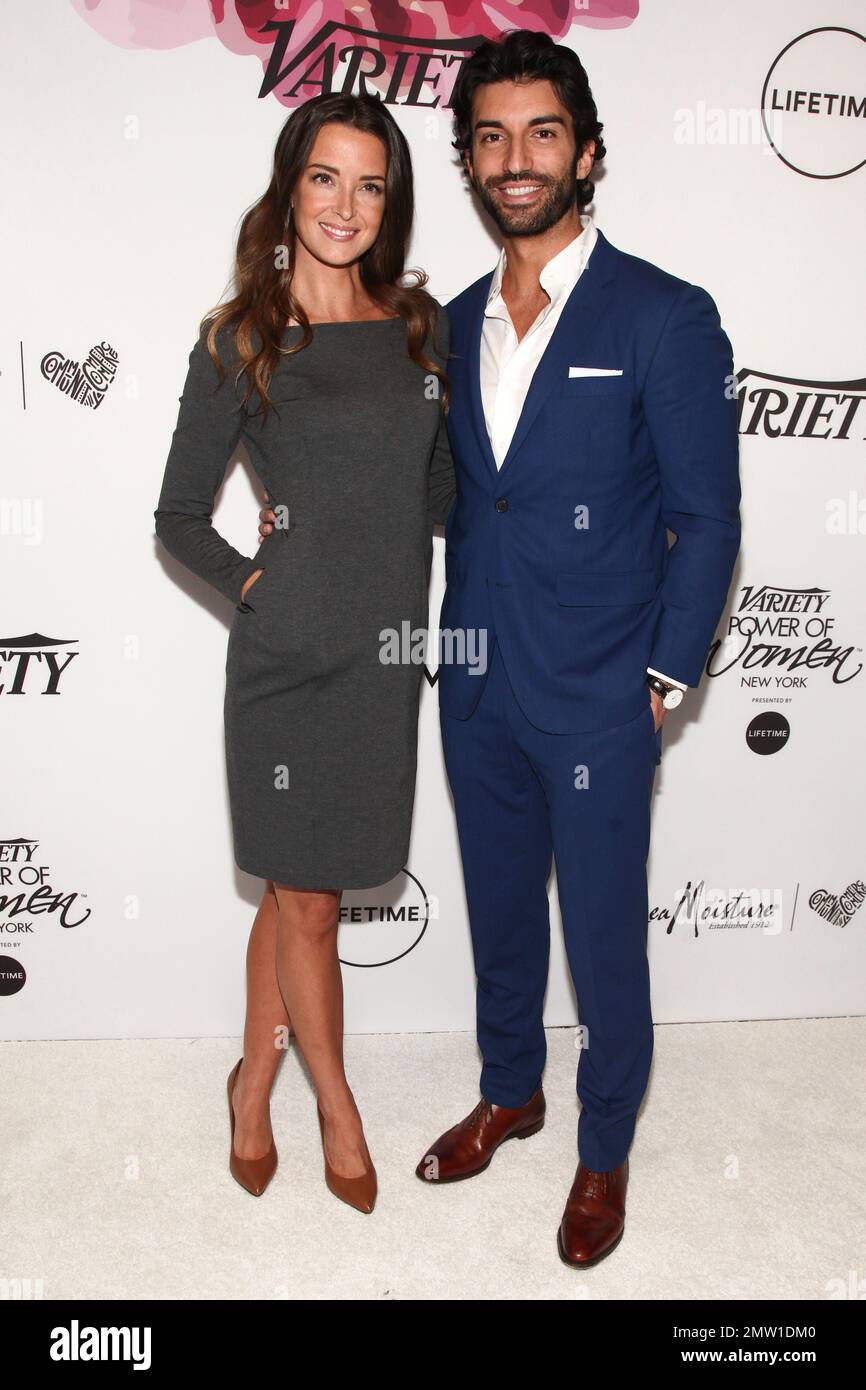 Emily Foxler, left, and Justin Baldoni, right, attend Variety's Power ...