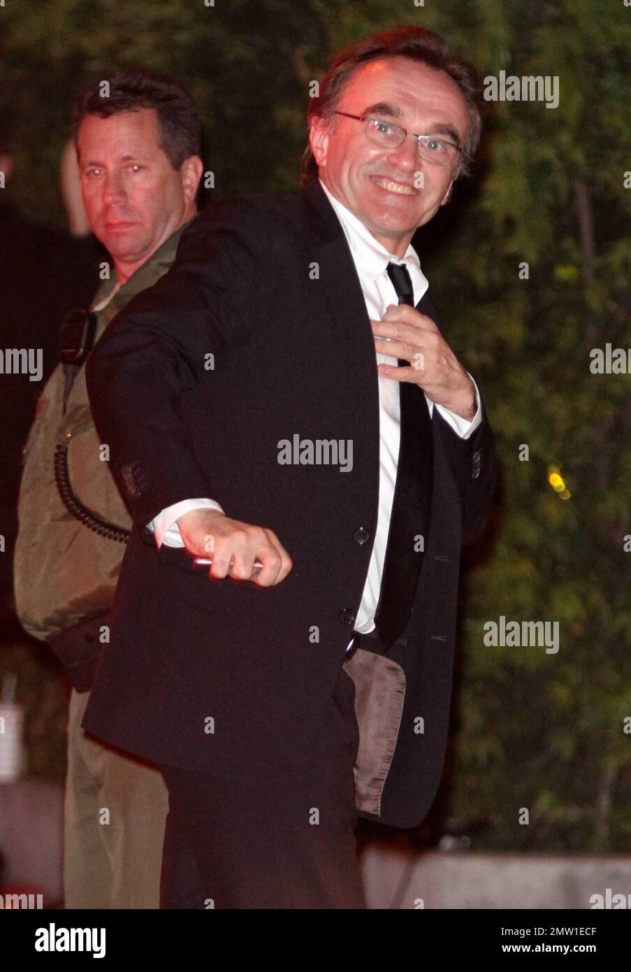 Director Danny Boyle arrives at the Vanity Fair Oscars after-party held ...