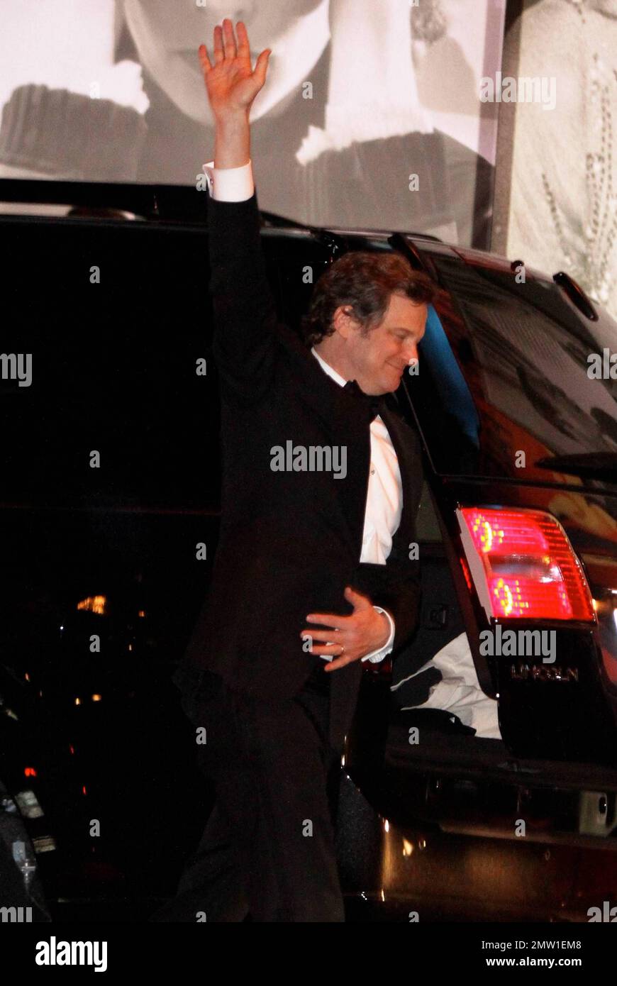 Academy Award winner for Best Actor Colin Firth arrives at the Vanity ...