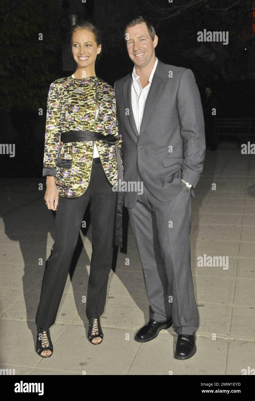 Edward burns wife christy turlington hi-res stock photography and ...