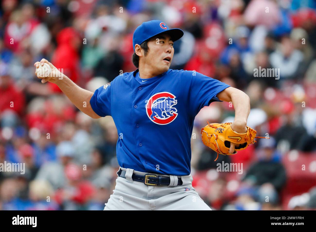 Chicago Cubs relief pitcher Koji Uehara throws in the seventh inning of ...