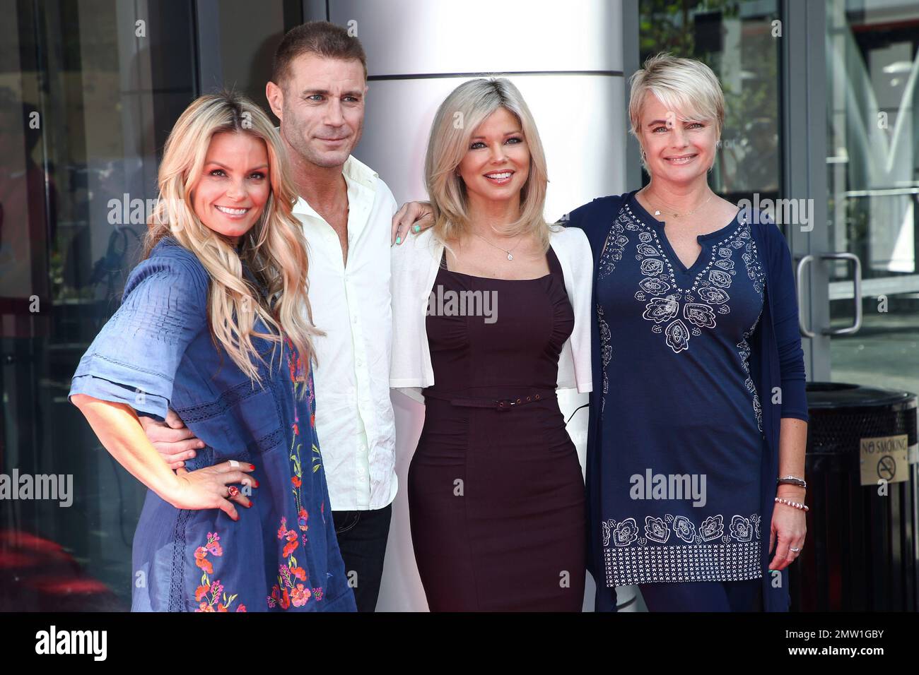 Kelly Packard, from left, Jason Simmons, Donna D'Errico and Erika ...