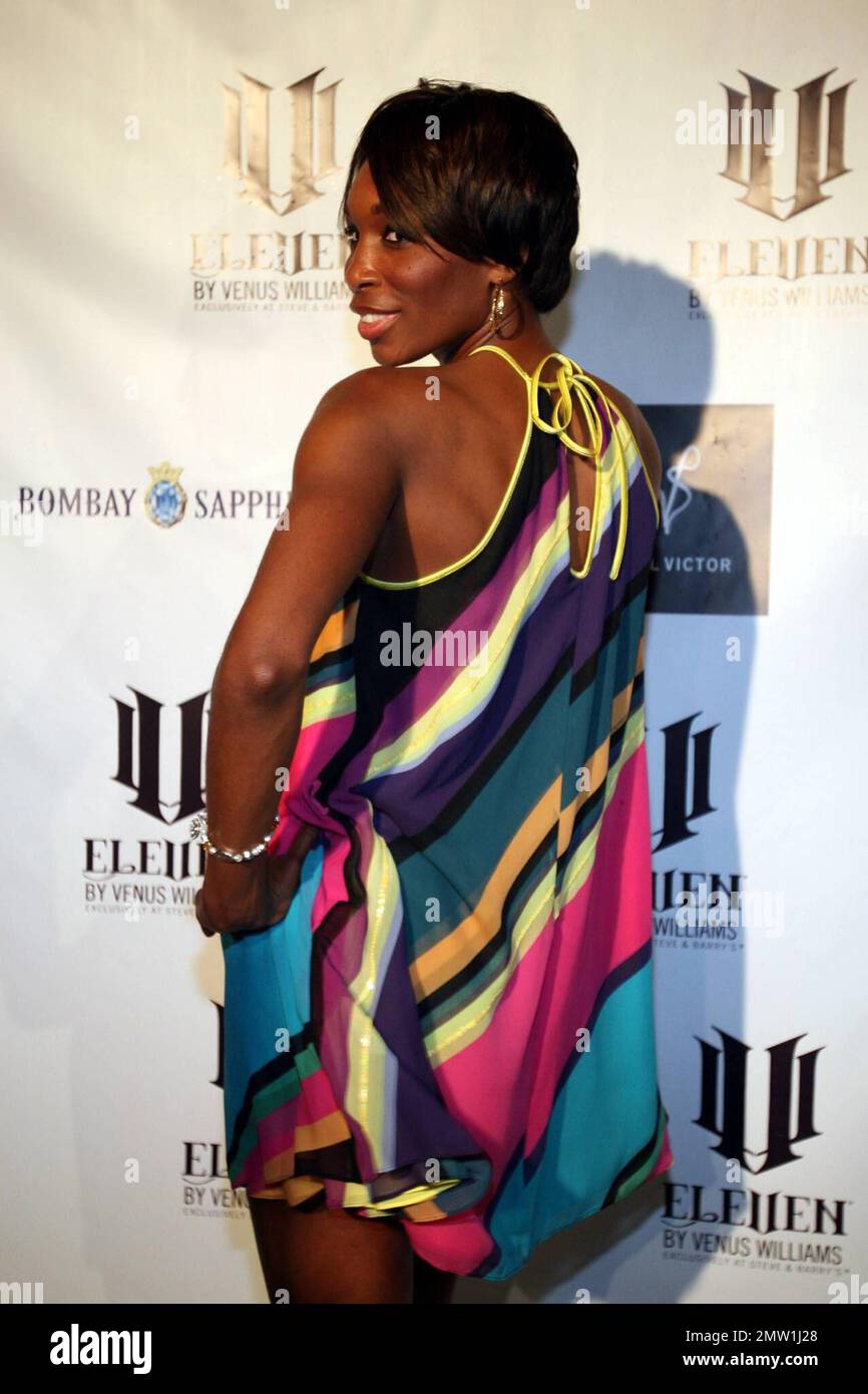 Tennis star Venus Williams arrives at the party celebrating the launch ...