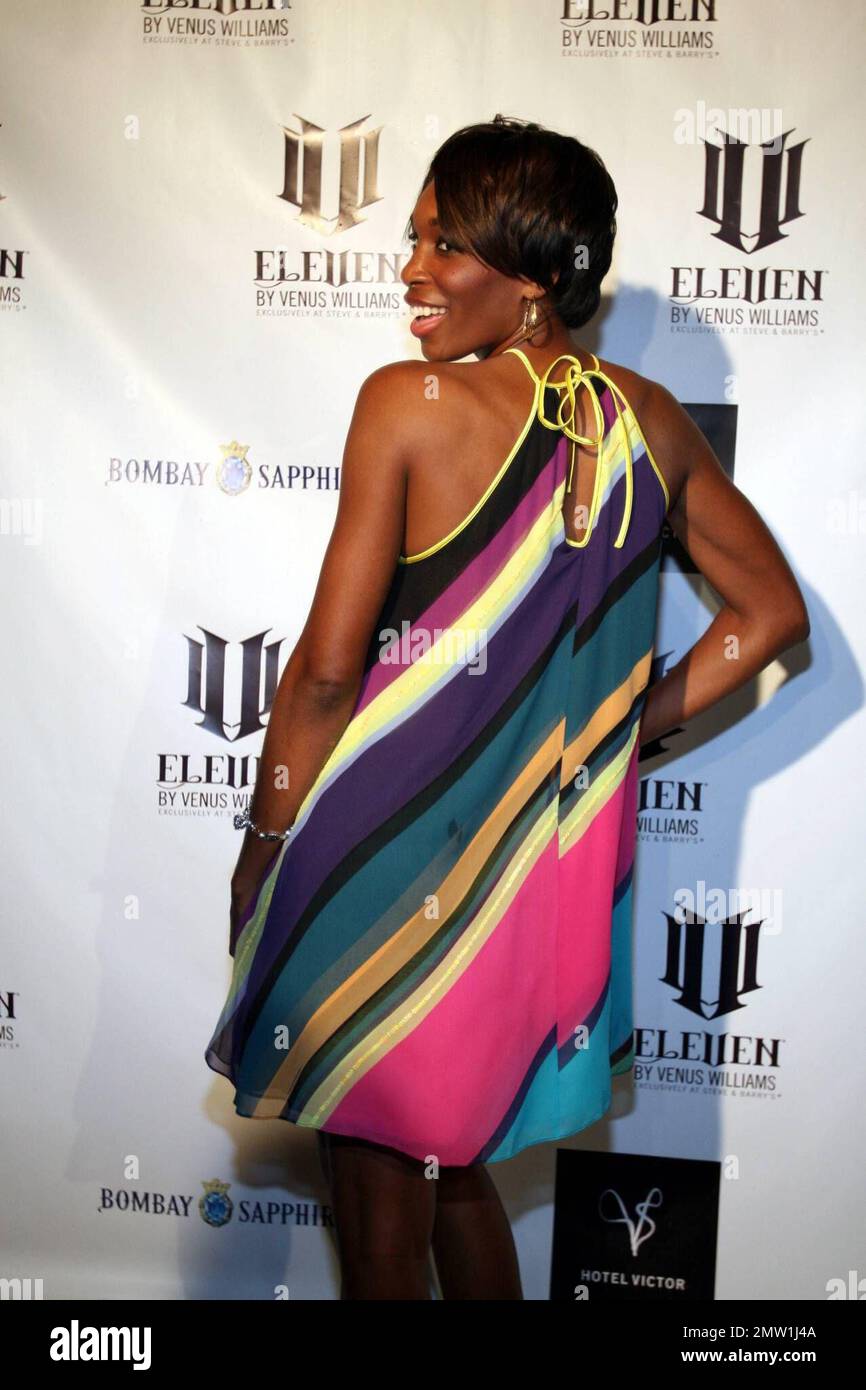 Tennis star Venus Williams arrives at the party celebrating the launch ...