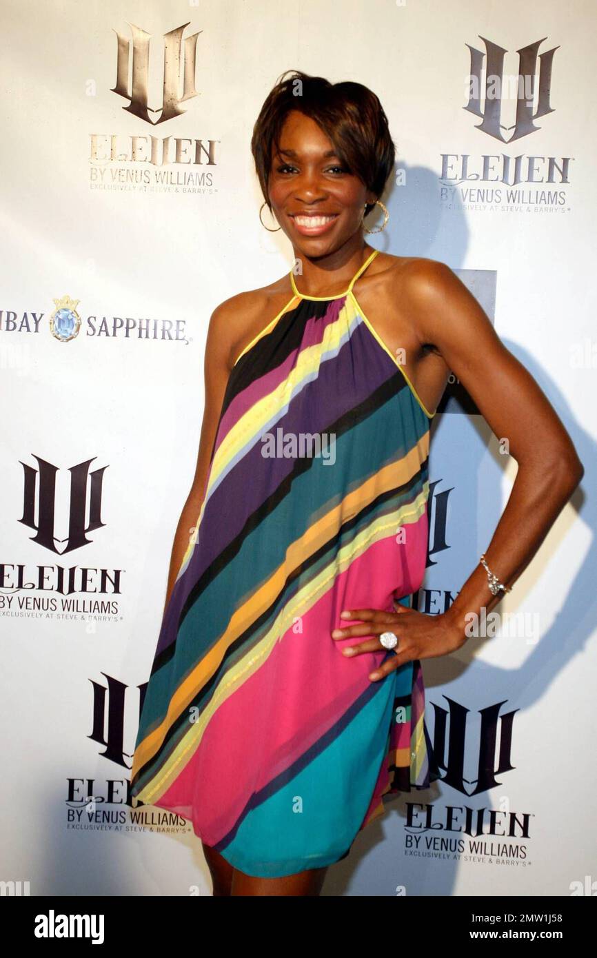 Tennis star Venus Williams arrives at the party celebrating the launch ...