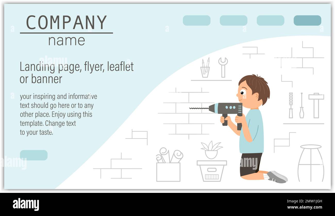 House renovation flyer Stock Vector Images - Alamy