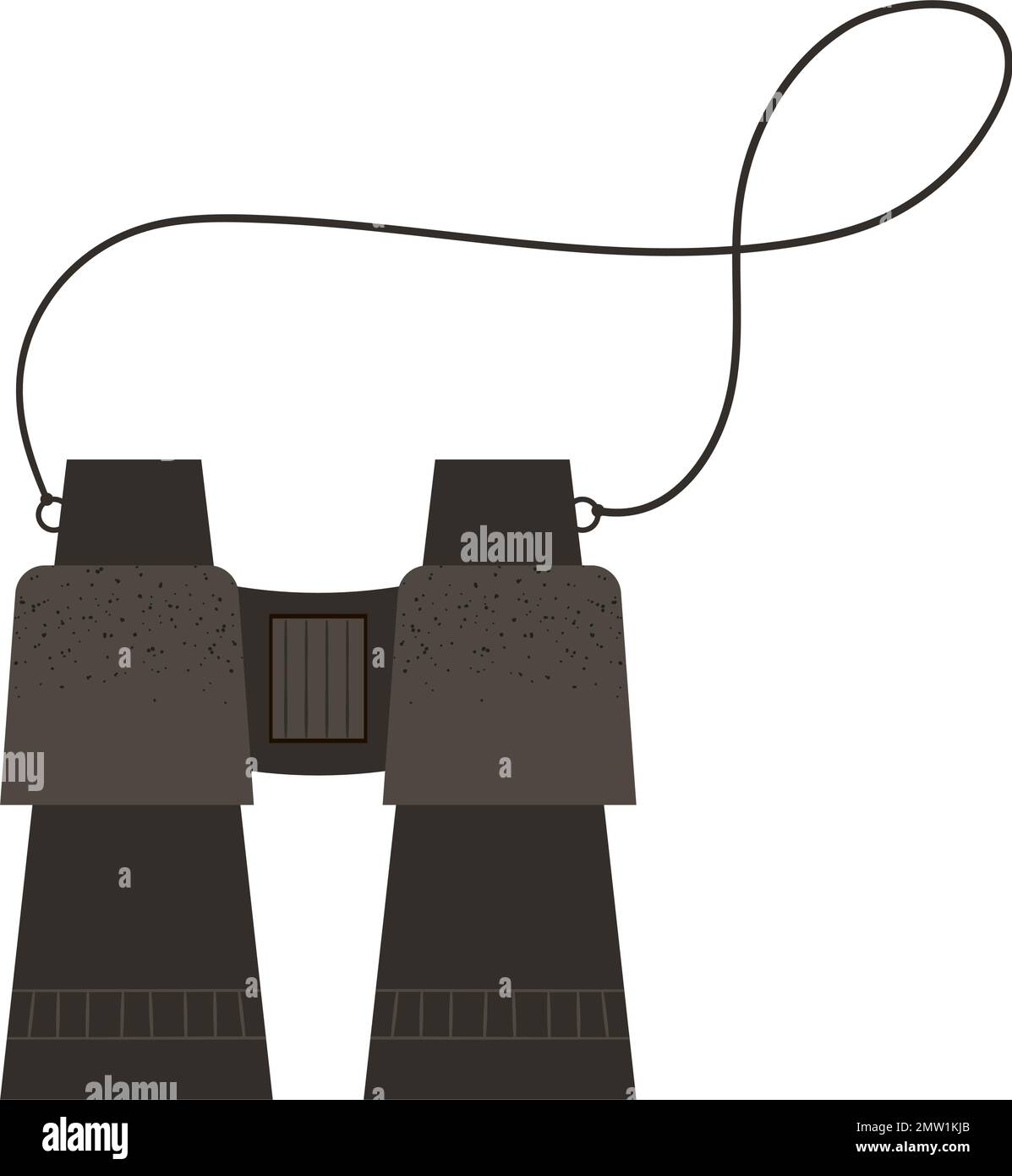 Vector flat illustration of a binoculars. Traveling or search equipment ... Vector flat illustration of a binoculars. Traveling or search equipment ...