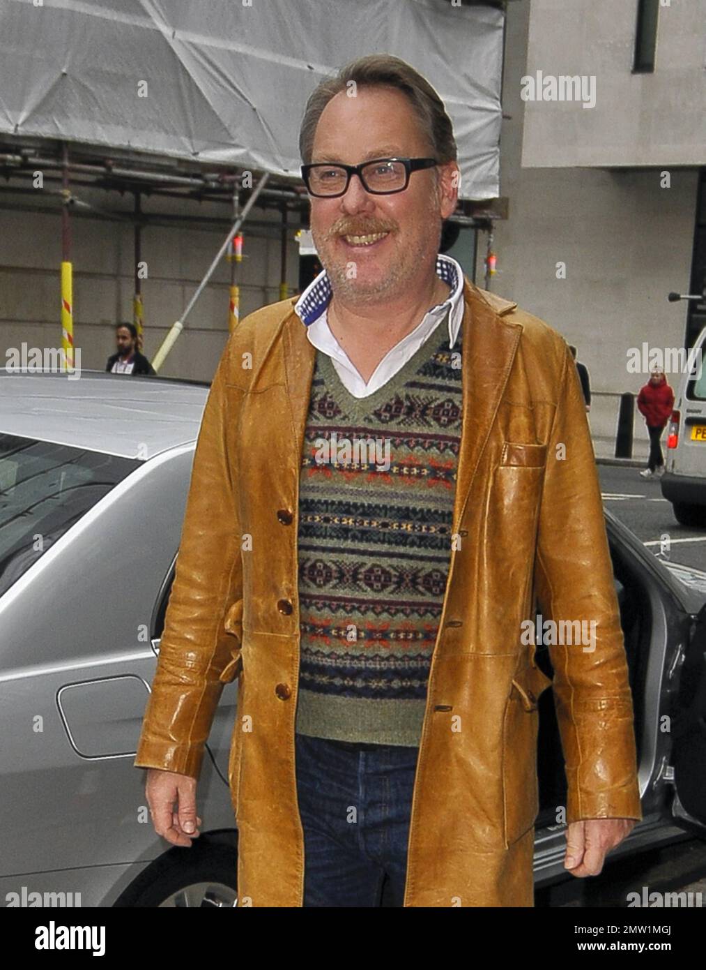 Comedian Jim Moir aka Vic Reeves was seen arriving at BBC wearing a ...
