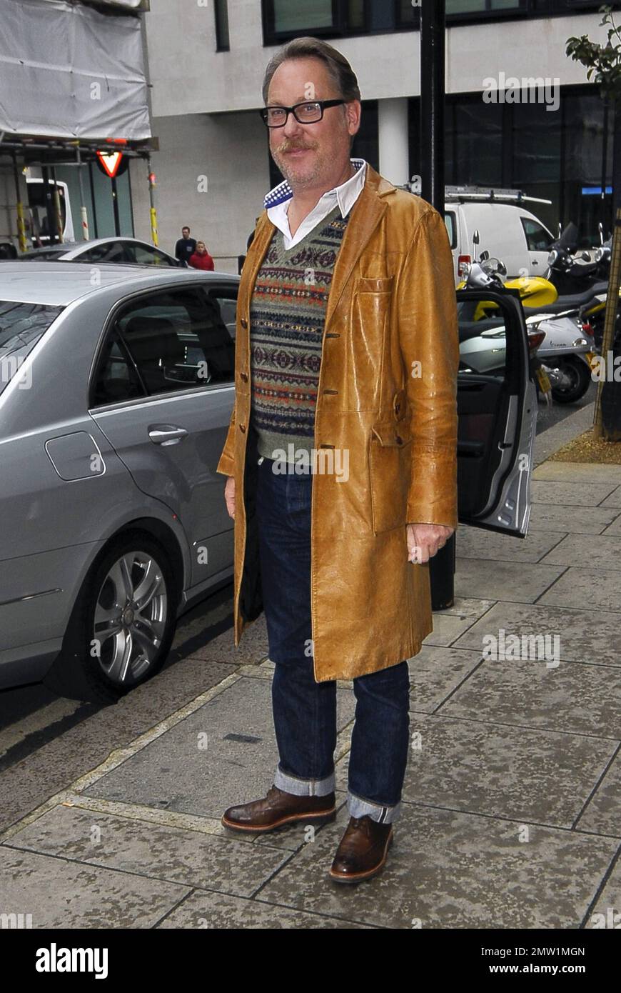 Comedian Jim Moir aka Vic Reeves was seen arriving at BBC wearing a ...