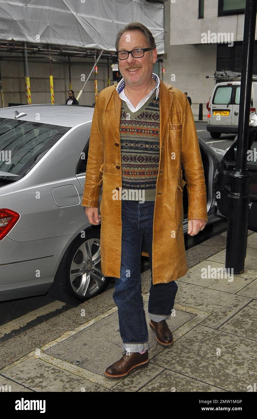 Comedian Jim Moir aka Vic Reeves was seen arriving at BBC wearing a ...