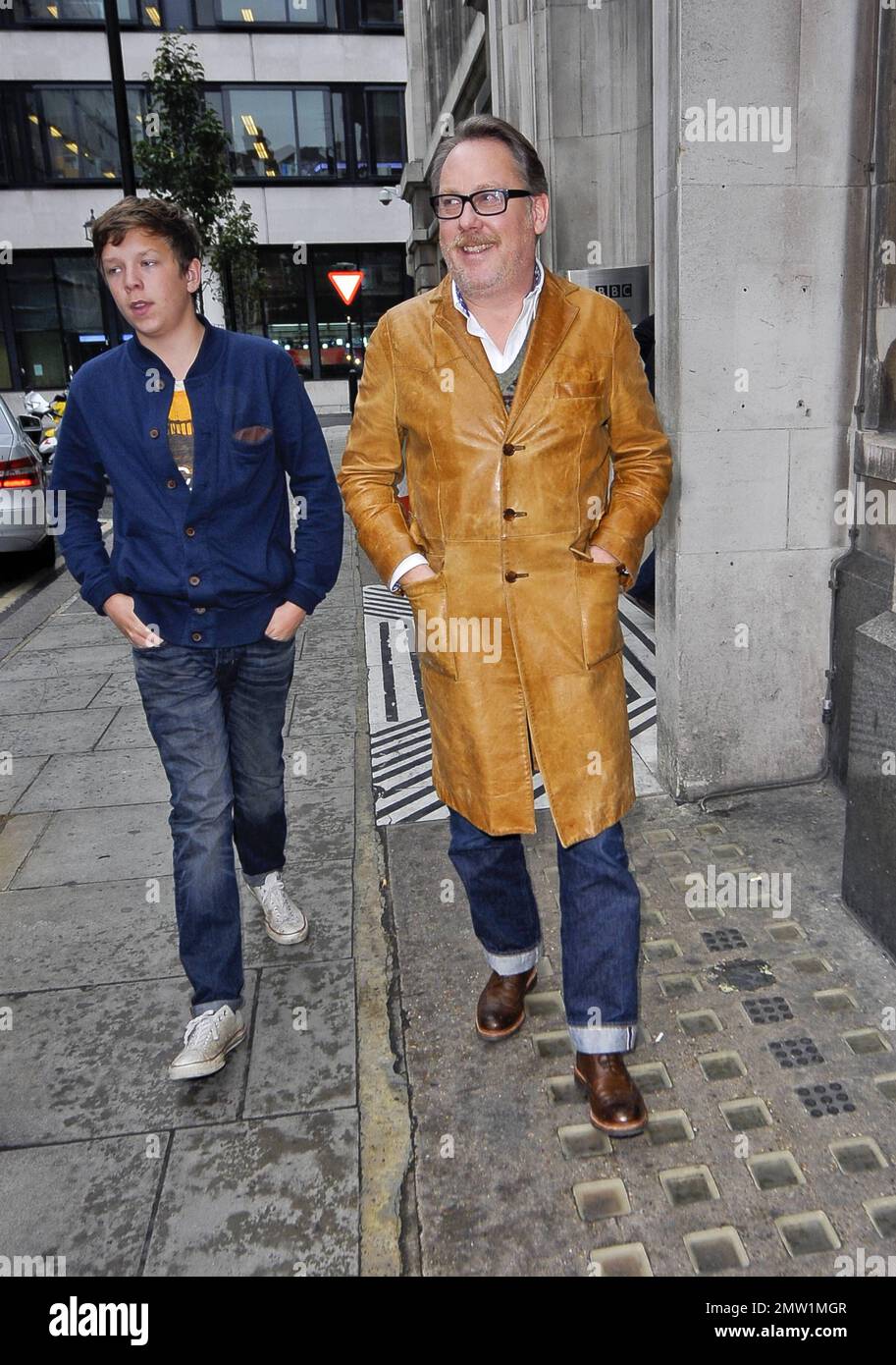 Comedian Jim Moir aka Vic Reeves was seen arriving at BBC wearing a ...