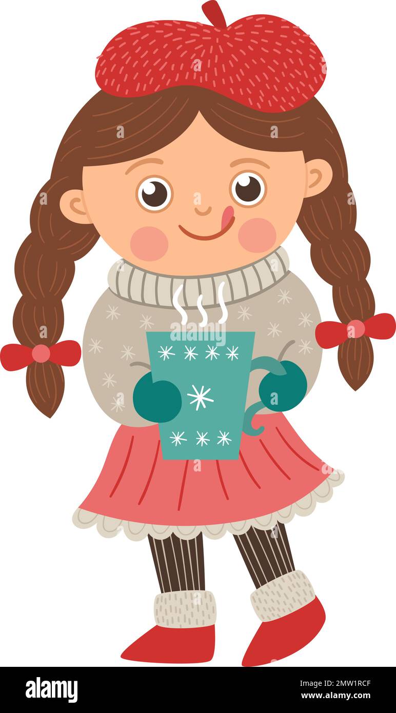 Funny kid on winter Cut Out Stock Images & Pictures - Alamy