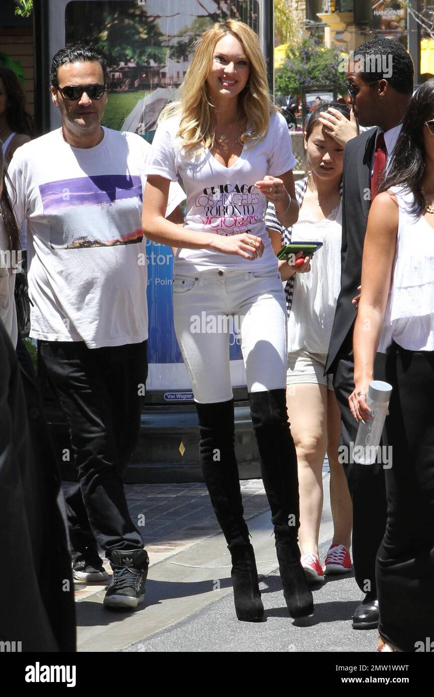 Victoria's Secret Angel Candice Swanepoel makes an appearance at ...