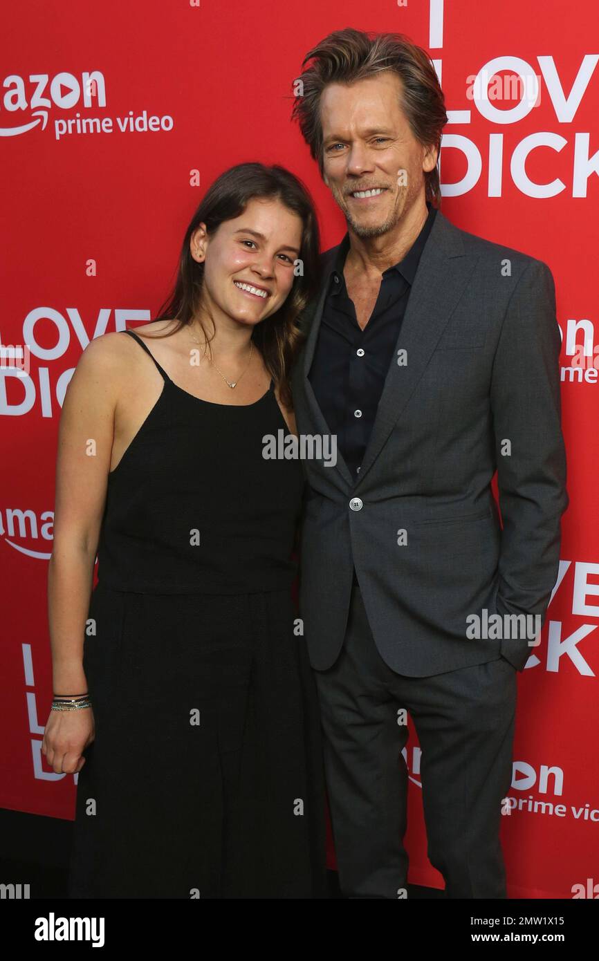 Sosie Bacon, left, and Kevin Bacon arrive at the Los Angeles premiere ...