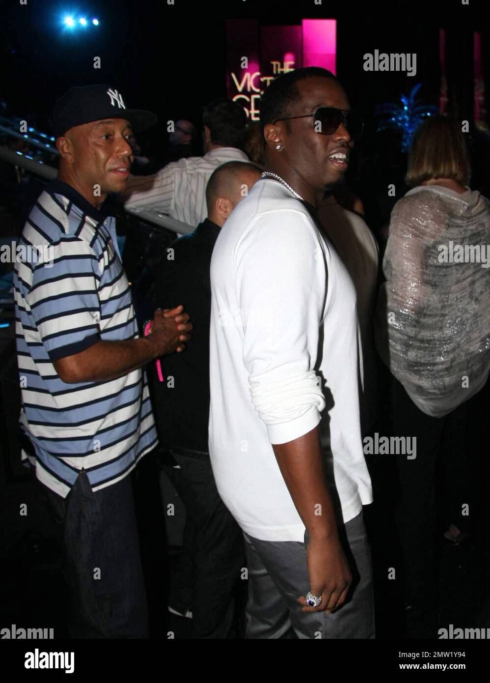 Sean p diddy combs and russell simmons hi-res stock photography and ...