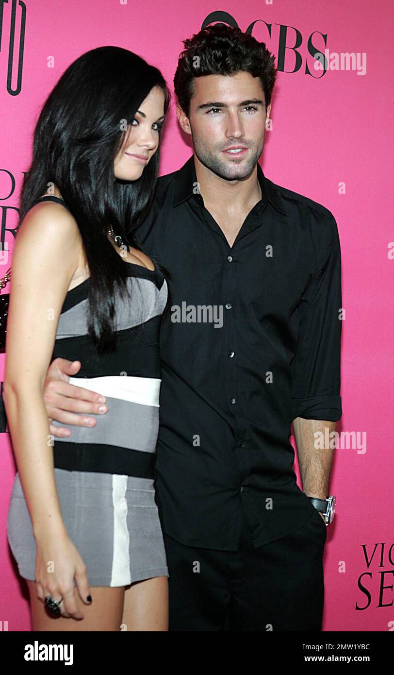 Brody Jenner and guest appear on the Victoria's Secret Fashion Show Pink Carpet at the ...