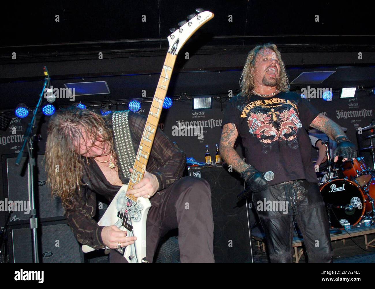 Vince Neil performs at the grand opening of the first Dr. Feelgood's ...