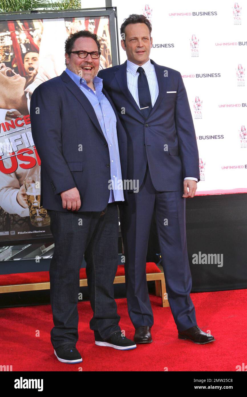 Vince Vaugh and Jon Favreau at the Vince Vaughn Star Ceremony on the ...
