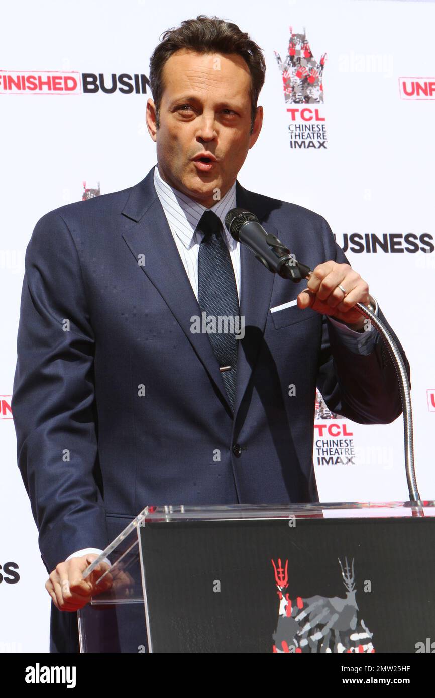 Vince Vaughn at his Star Ceremony on the Hollywood Walk of Fame. Los ...