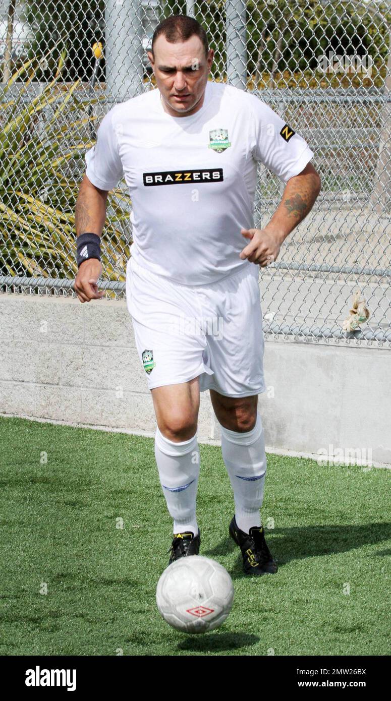 Former professional footballer and actor Vinnie Jones, 46, enjoys his ...