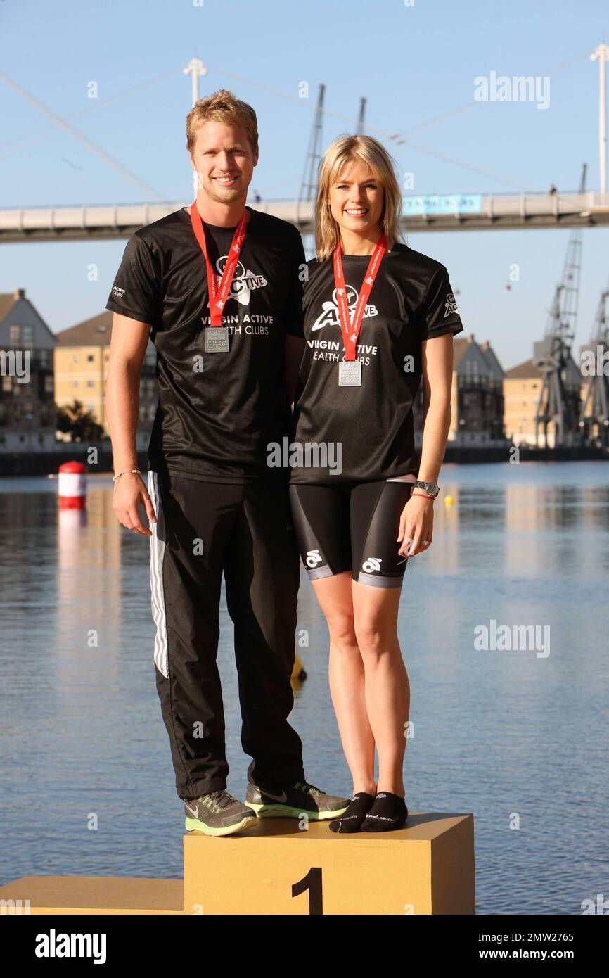 Sam Branson and Holly Branson at the Virgin Active London Triathlon at ...